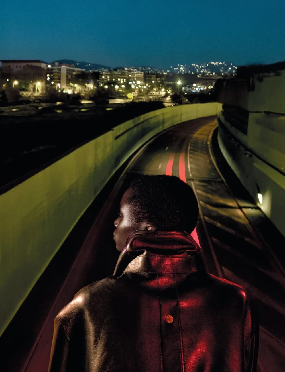 Tara Falla at Night by Julien Vallon for Numéro #258 — Anne of Carversville