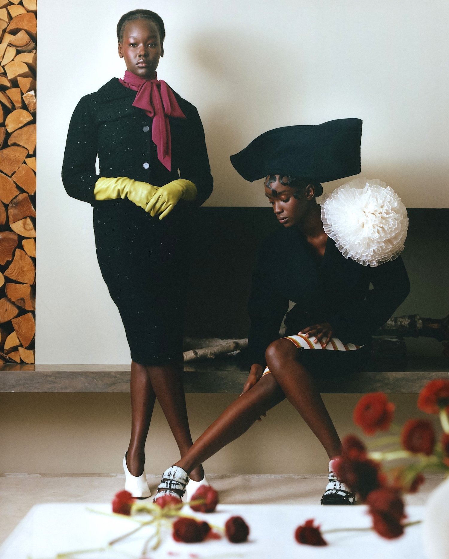 Maty Fall and Ajok Daing in 'Time After Time' for Vogue US April 2025 ...