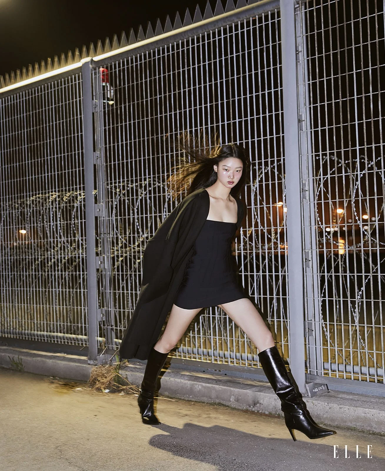 Yoon Young Bae Keeps 'Late Hours' in Gritty Glamour for ELLE Singapore ...