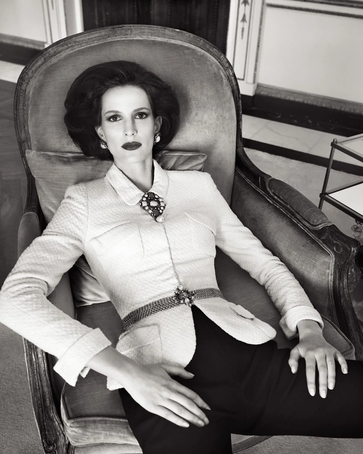 French Vogue Tributes Chanel Couture in Jeanne Cadieu Cover — Anne of ...