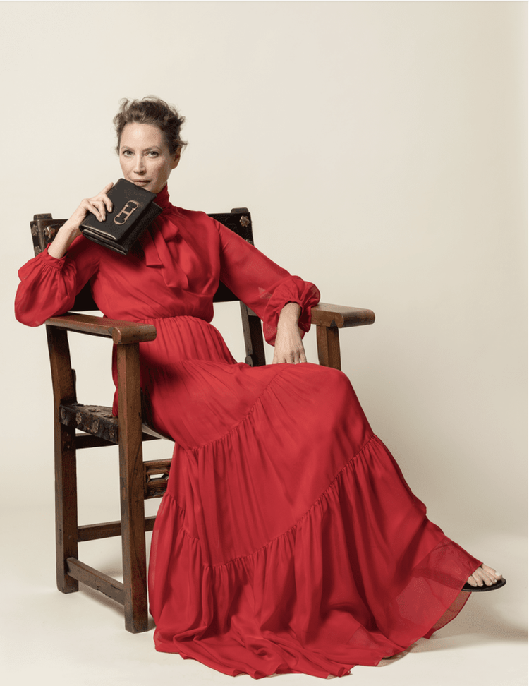 Christy Turlington for CH Carolina Herrera 'Insignia' Bags by Brigitte ...