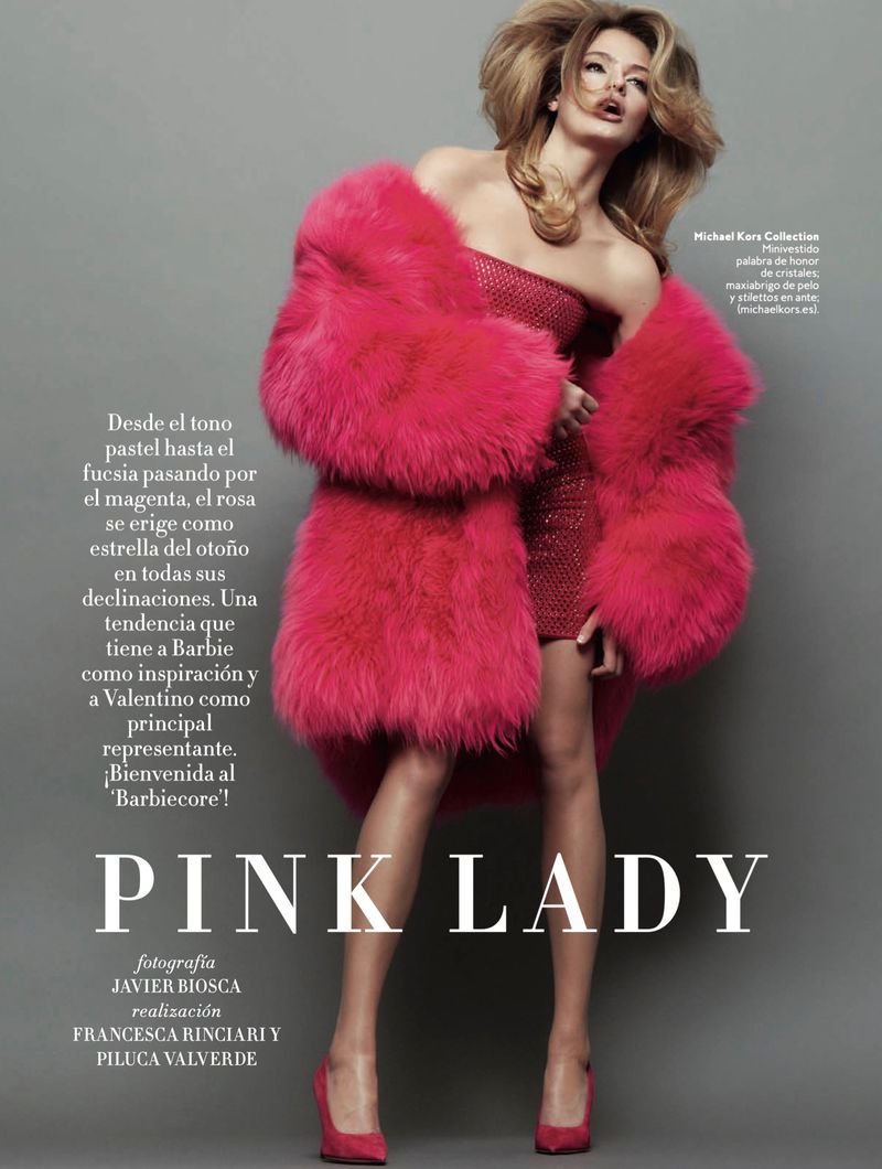 Anna Mila Guyenz in Barbi's 'Pink Lady' Colors for InStyle Spain — Anne ...