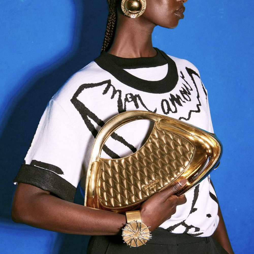 Balmain Resort 2025 Lookbook: Nyarach Abouch Ayuel by Olivier Rousteing ...