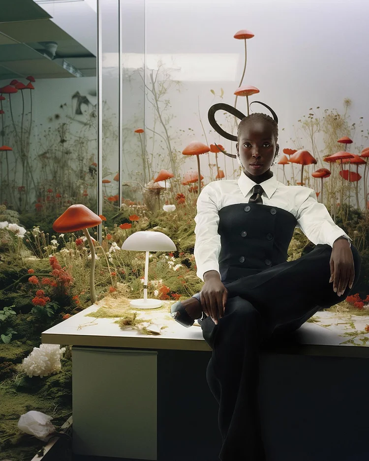 Ajok Madel Is Otherworldly in Vogue Portugal by Ruo Bing Li — Anne of ...