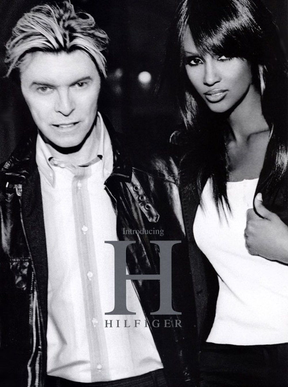 Iman Abdulmajid & David Bowie for H by Tommy Hilfiger Lensed by Ellen ...