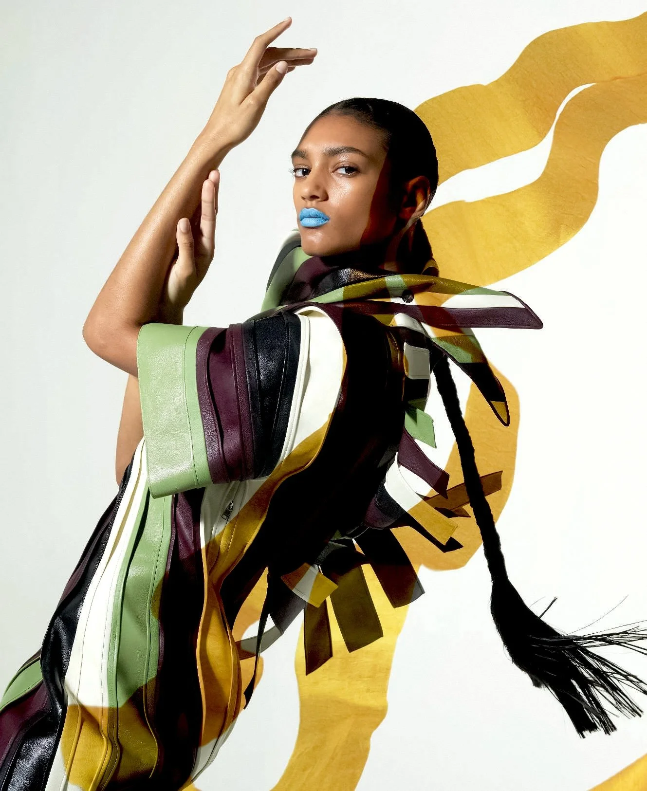Ali Dansky in Modern Art Fashion Lensed by Viviane Sassen in Harper's ...