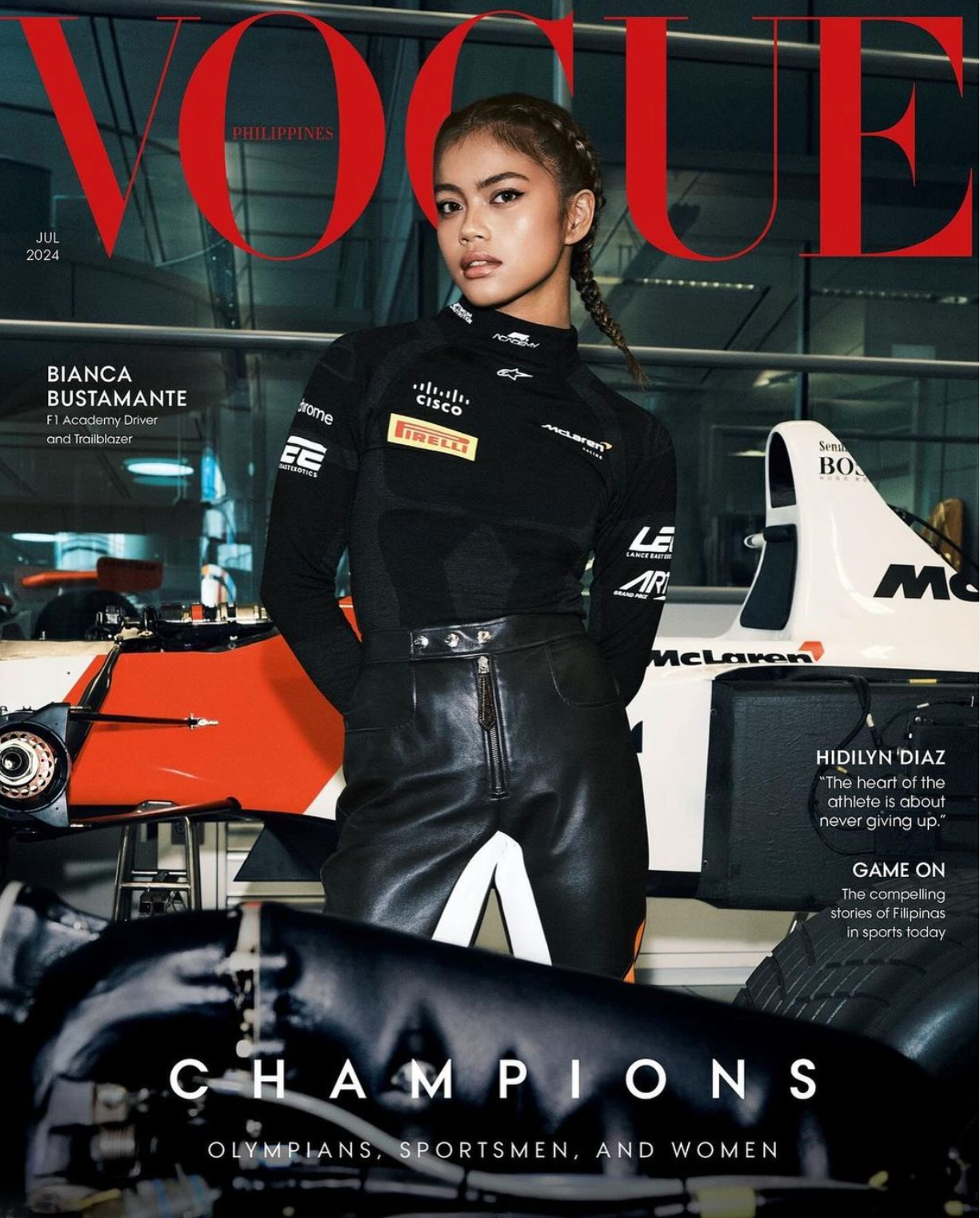 Formula 1 Racer Bianca Bustamante for Vogue Philippines July — Anne of ...