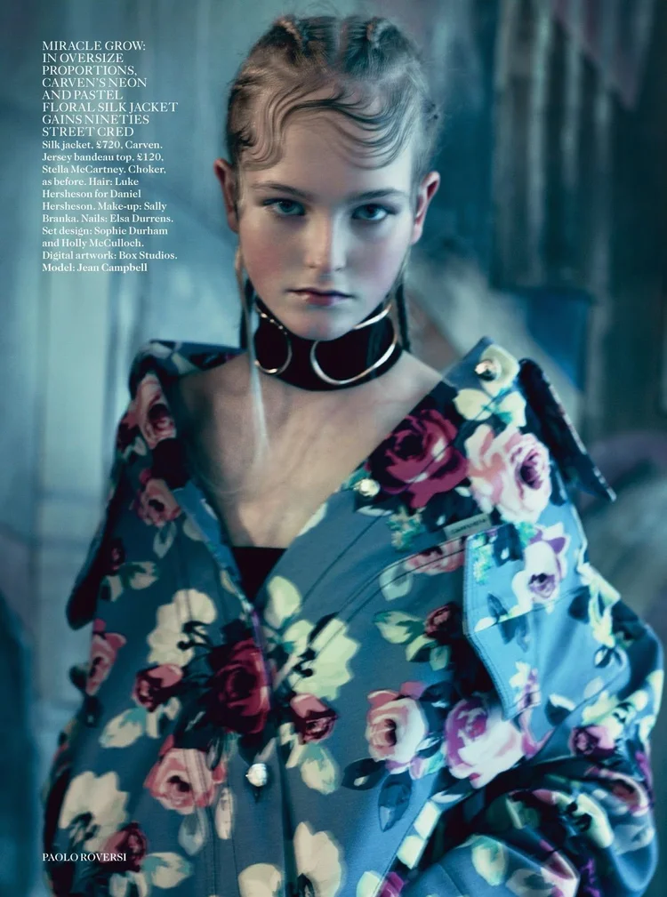 Jean Campbell’s Miracle Grow Blooms for British Vogue May 2014 by Paolo ...