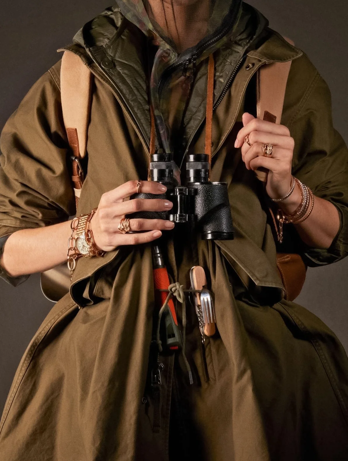 Carla Peclet Layers Up Fall 2023 Accessories for ELLE France September ...
