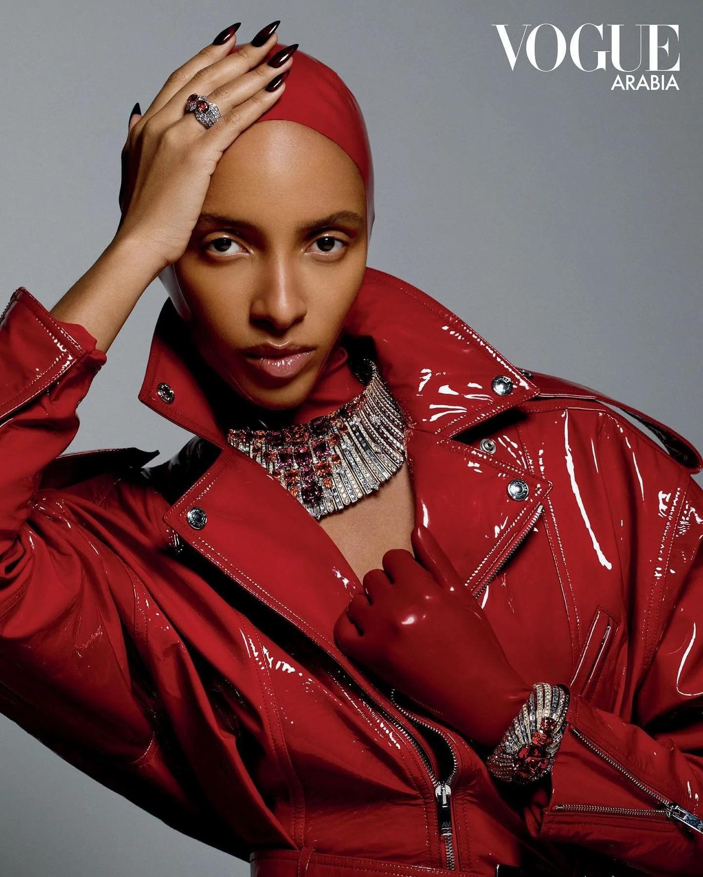 Emmanuelle Lacou's Fiery Jewelry + Red Style for Vogue Arabia — Anne of ...