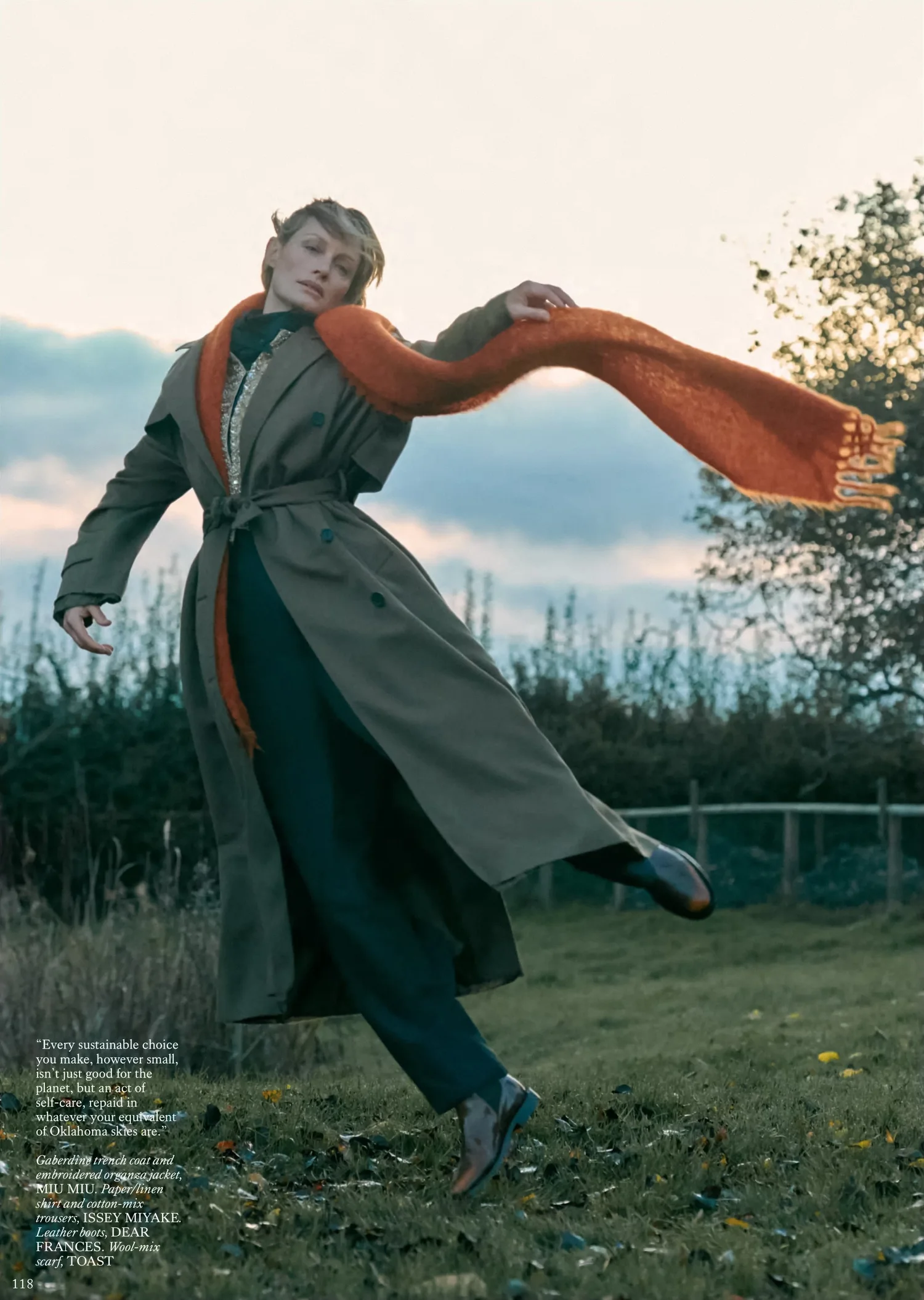 Amber Valletta Covers British Vogue January 2024 Sustainability Issue ...