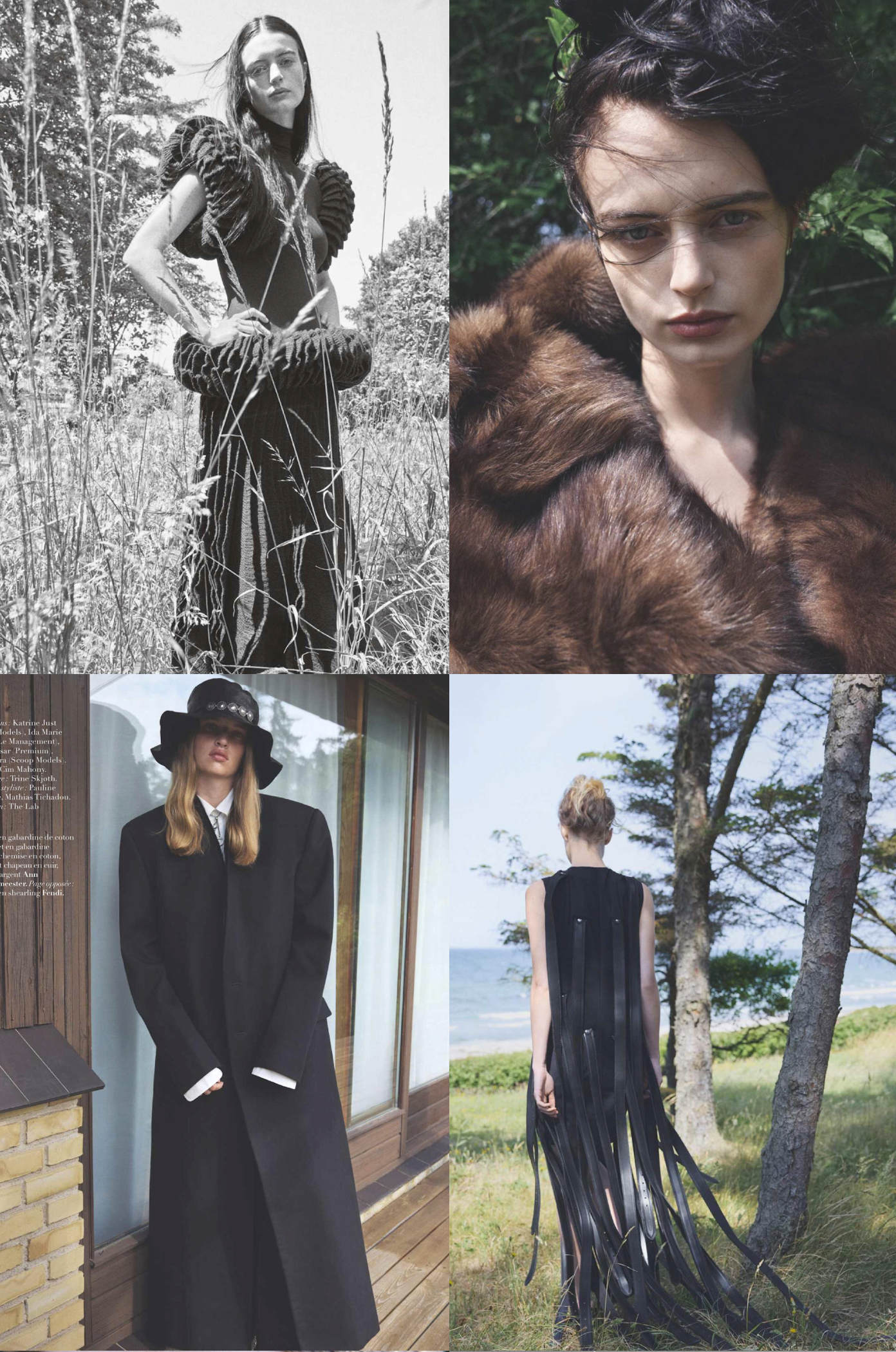 Four Cool Weather Beauties by Josephine Lochen for Harper's Bazaar ...