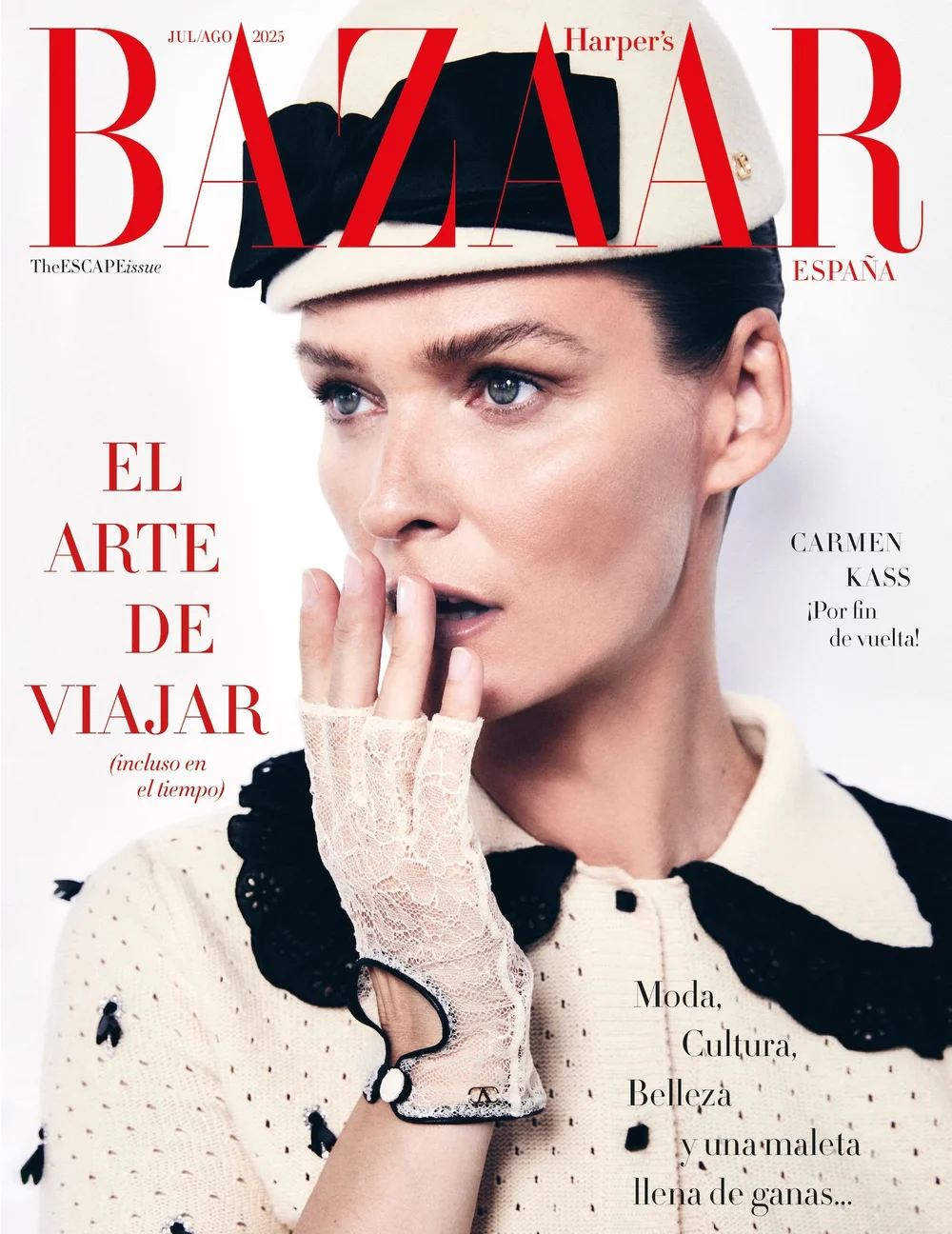 Carmen Kass Covers Harper's Bazaar Spain July-August 2025 — Anne of ...