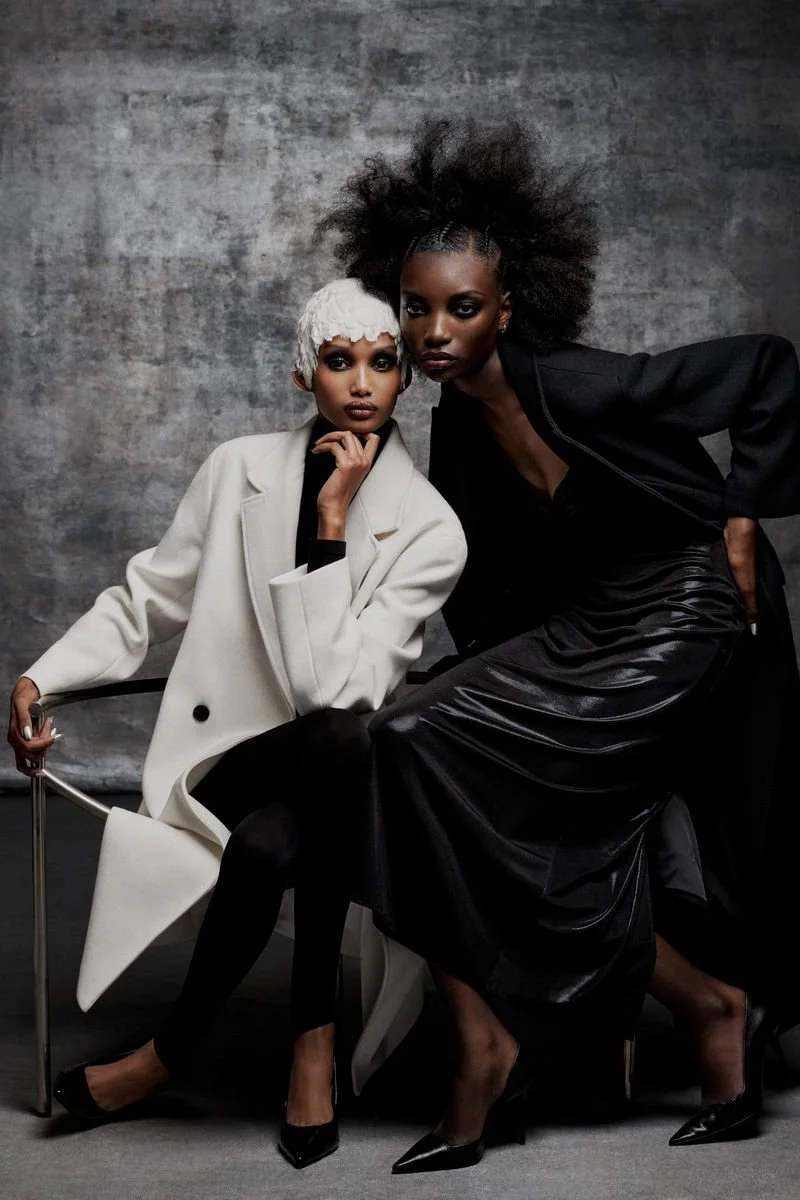 Assa Baradji and Ugbad in Black Magic Elegance Zara FW 2022 — Anne of ...