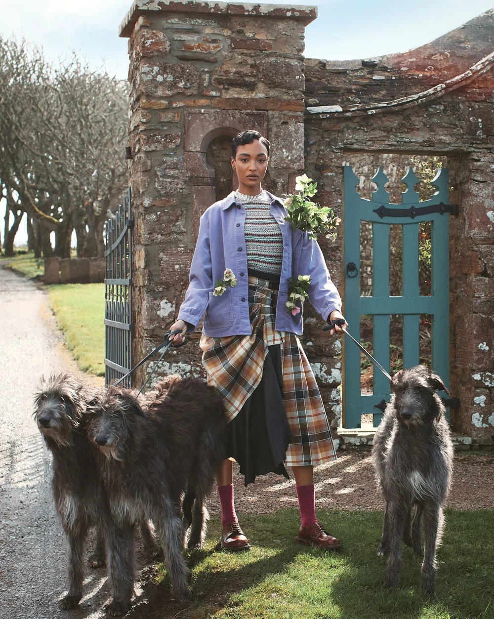 Jourdan Dunn at Castle of Mey for Bazaar UK June Cover Story — Anne of ...