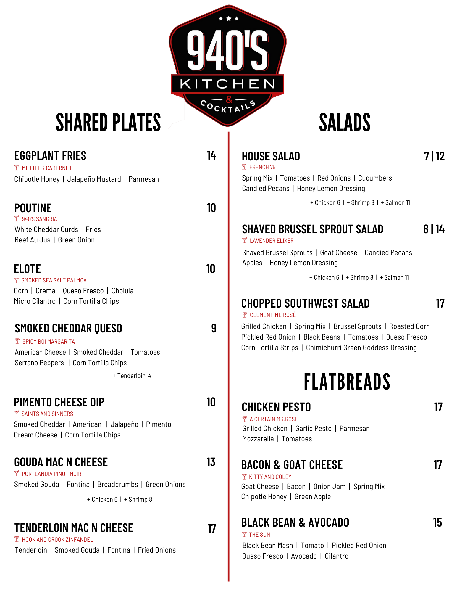 940's Kitchen & Cocktails