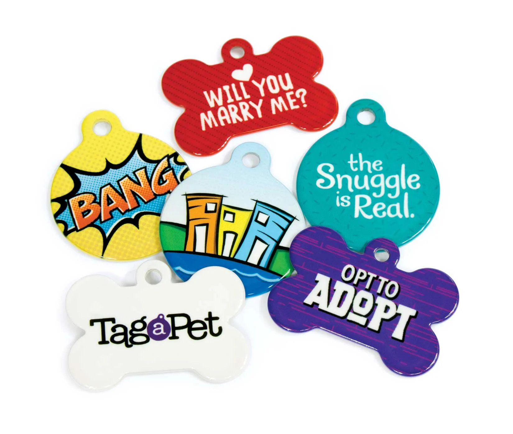 Custom Printed Dog Tags — shop.moderndogmagazine.com Modern Dog Shop