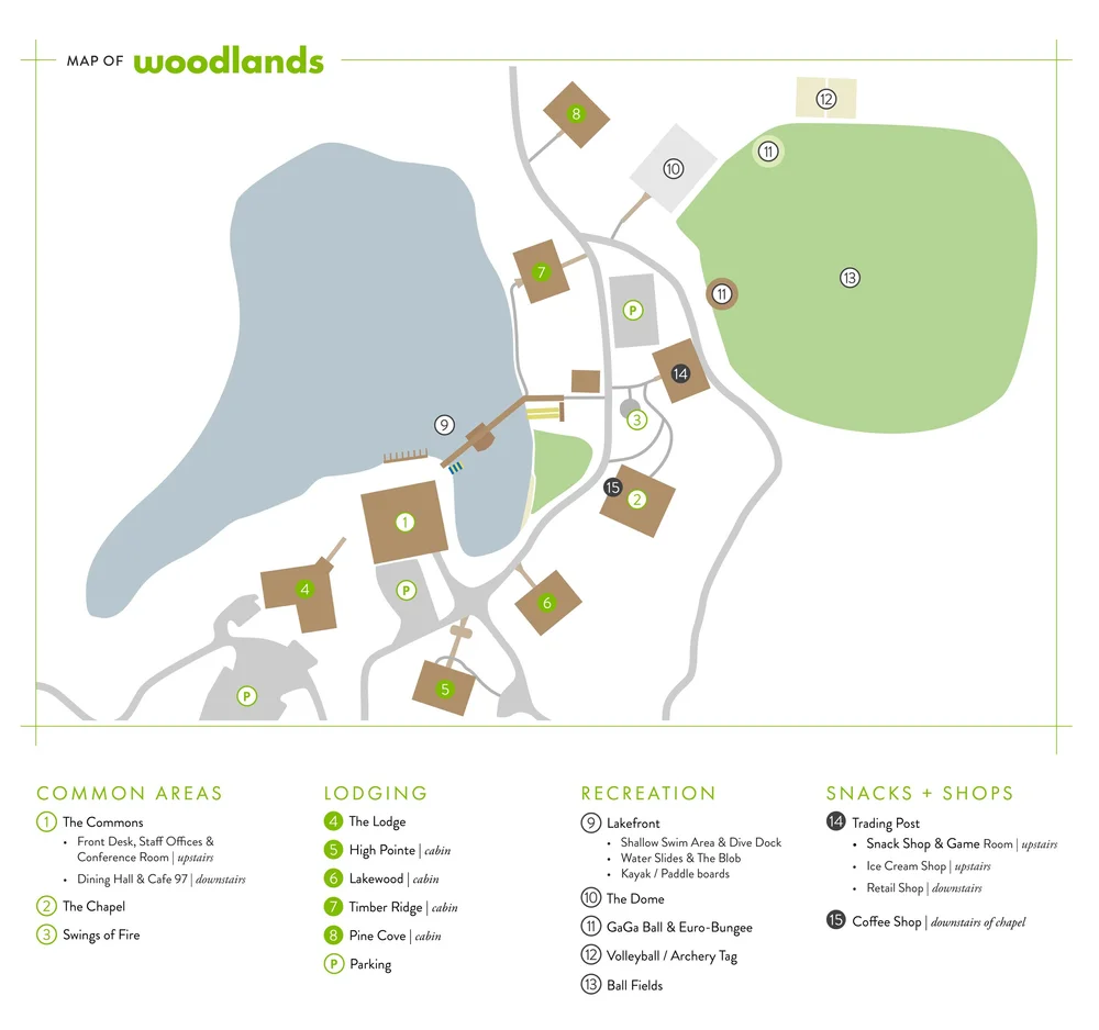 Camp Map — Woodlands Camp