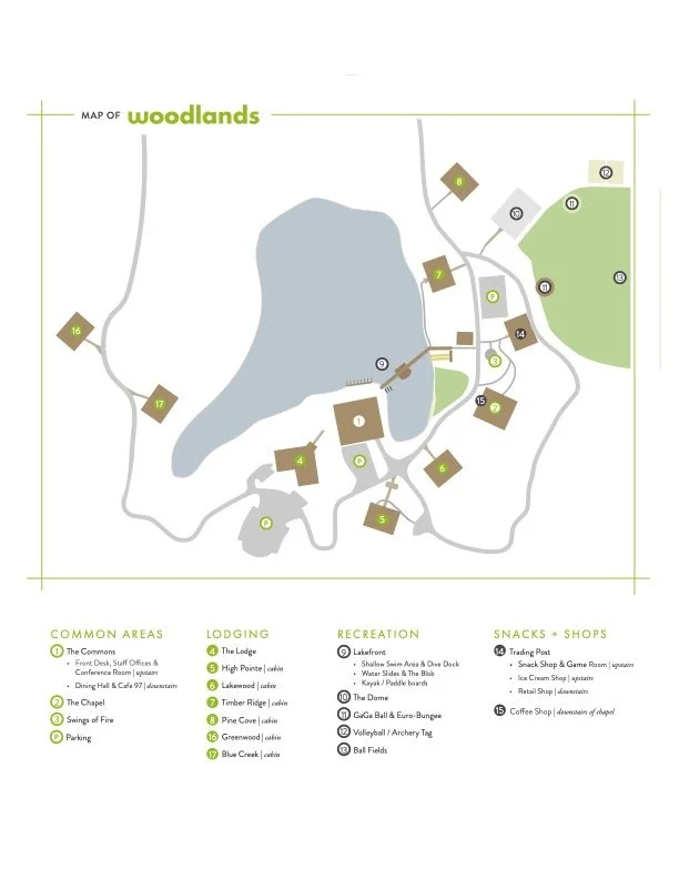 Retreat Map — Woodlands Camp