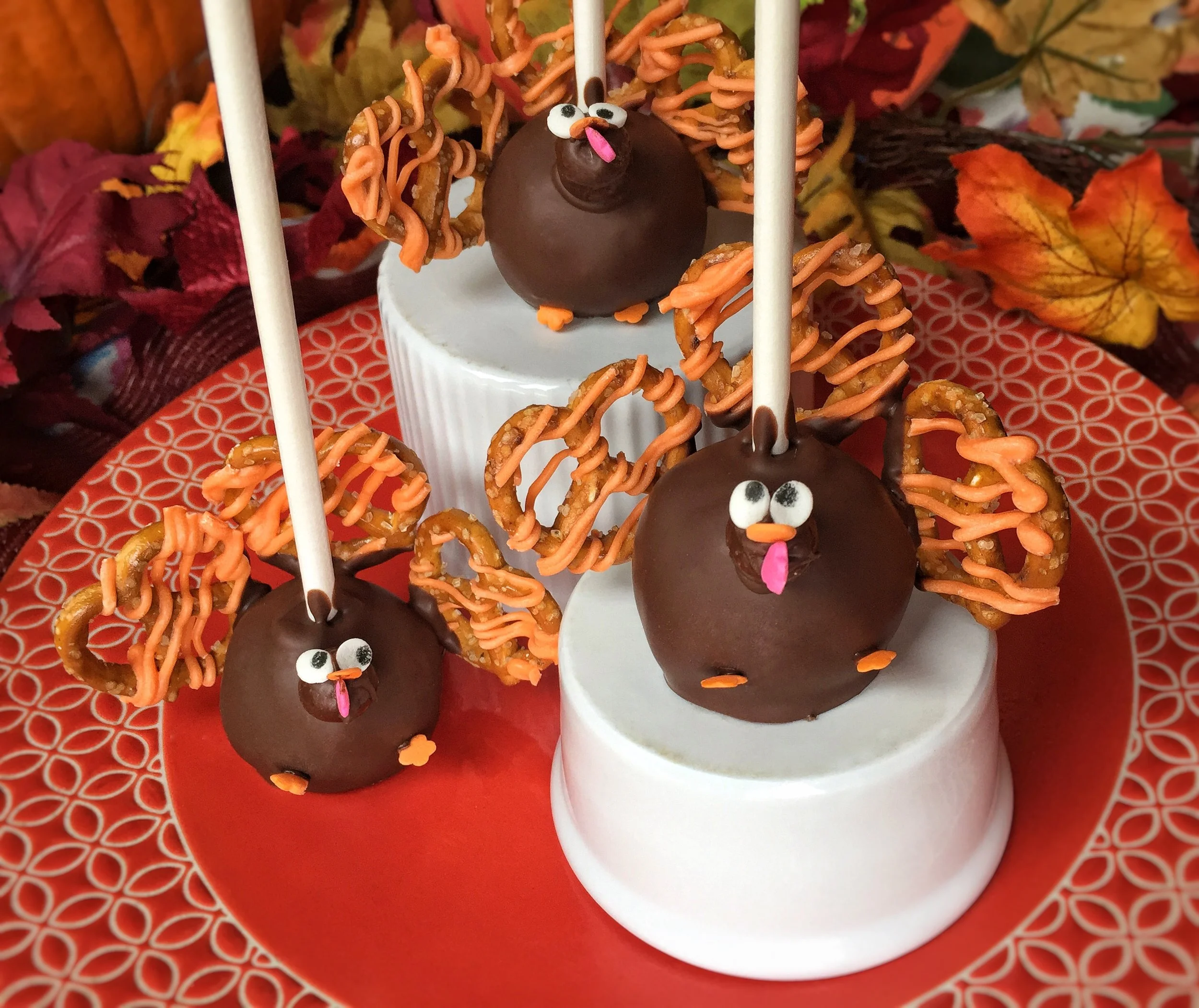 TURKEY CAKE POPS — SPOON & SWALLOW