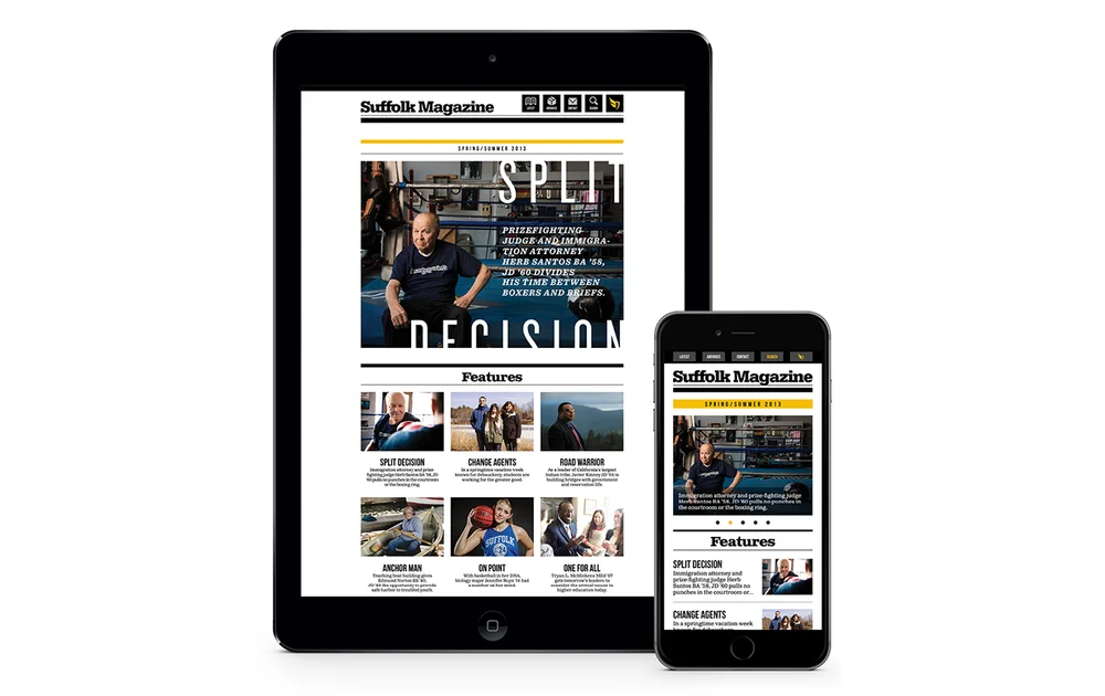 Suffolk University Magazine — Seven Elm | A Full-Service Creative Agency