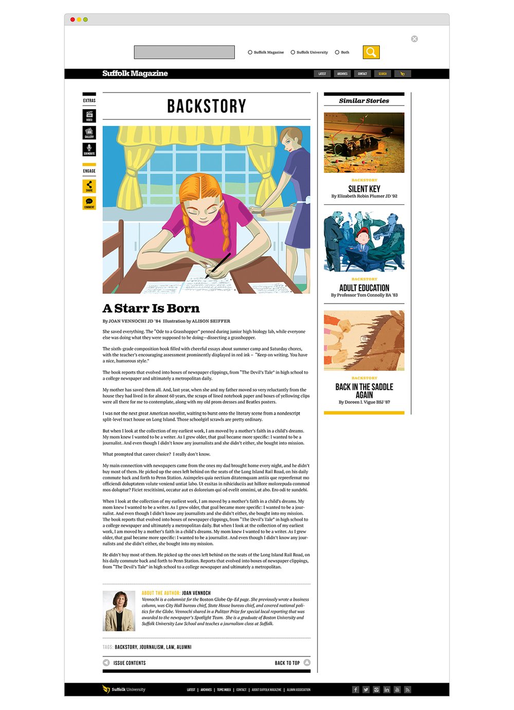 Suffolk University Magazine — Seven Elm | A Full-Service Creative Agency