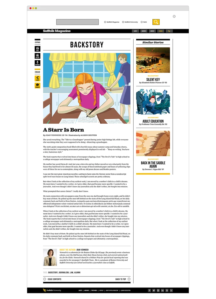 Suffolk University Magazine — Seven Elm | A Full-Service Creative Agency
