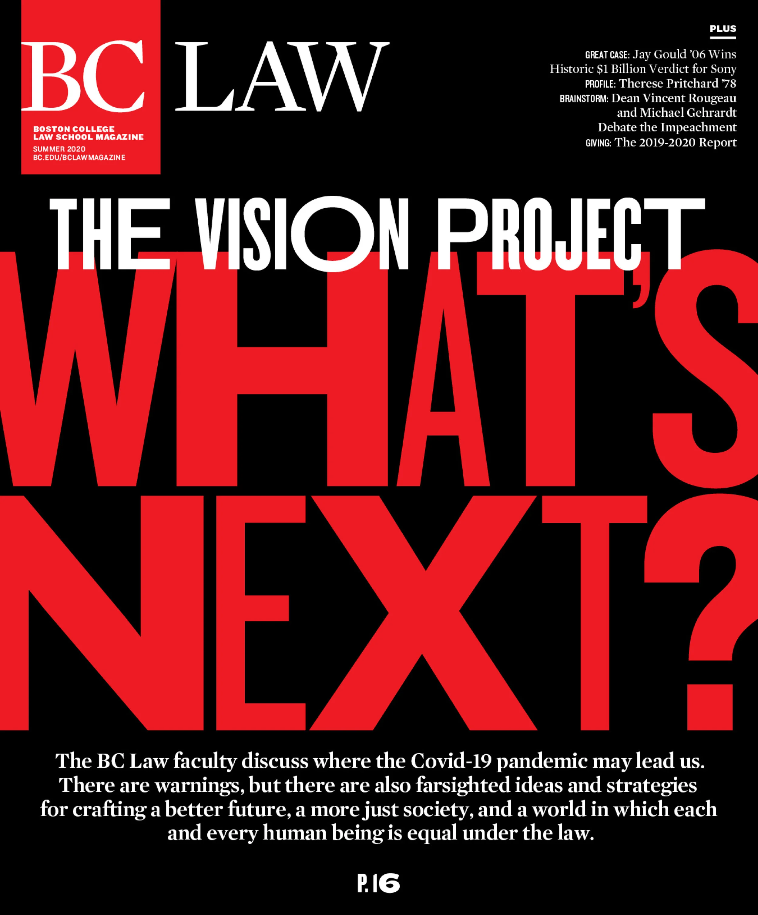BC Law School Magazine — Seven Elm | Creative Studio for Editorial ...