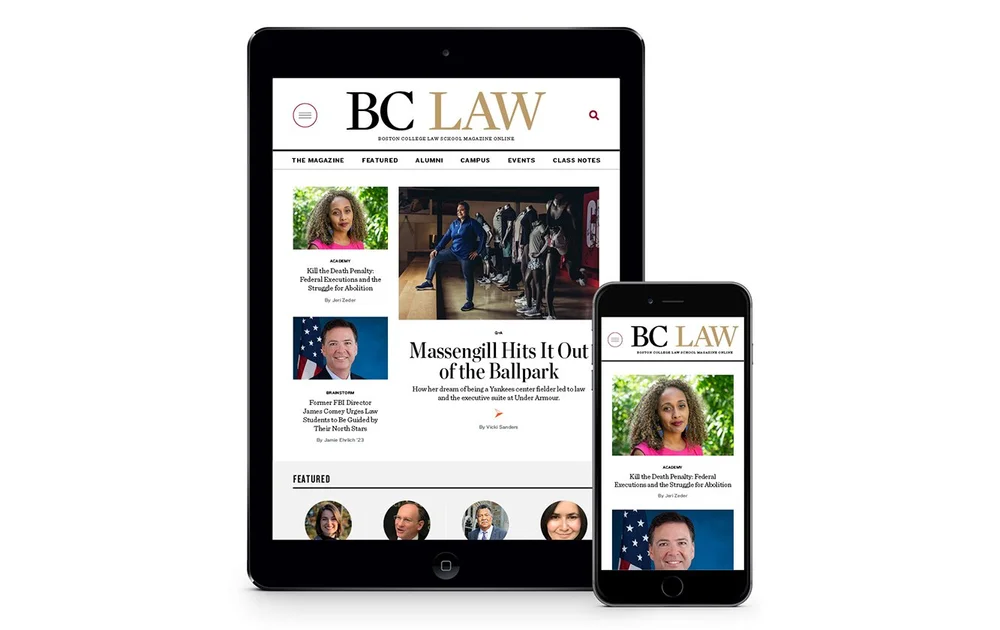 BC Law School Magazine — Seven Elm | A Full-Service Creative Agency