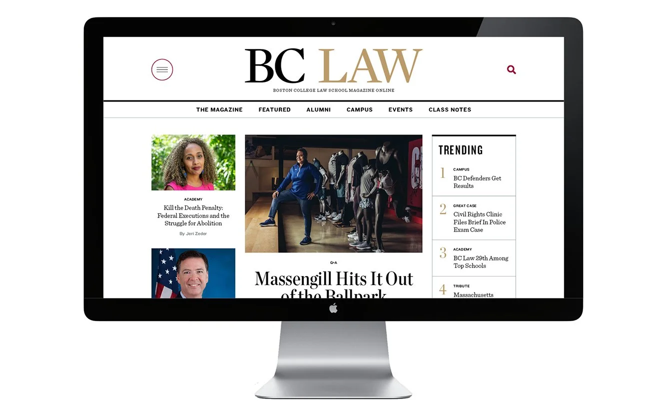 BC Law School Magazine — Seven Elm | A Full-Service Creative Agency