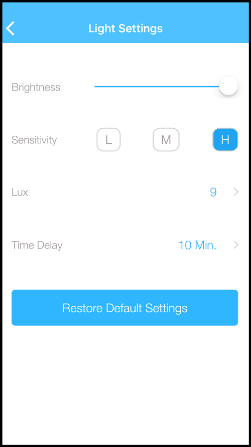 11 - Adjusting the Light Settings — Novolink, Inc.