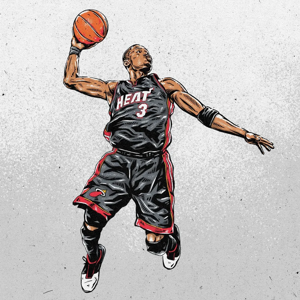 Drawings Of Nba Basketball Players