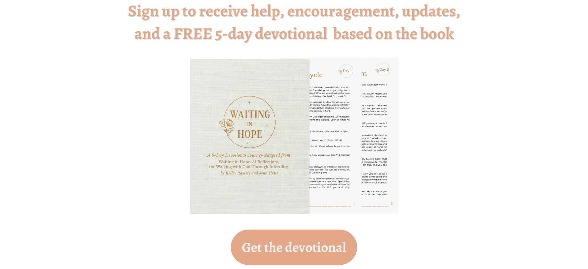 Waiting In Hope Book — WAITING IN HOPE MINISTRIES