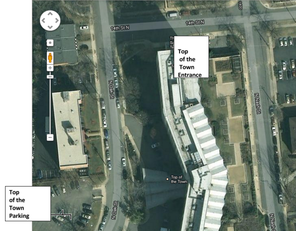 Map, Directions & Parking — Top of the Town
