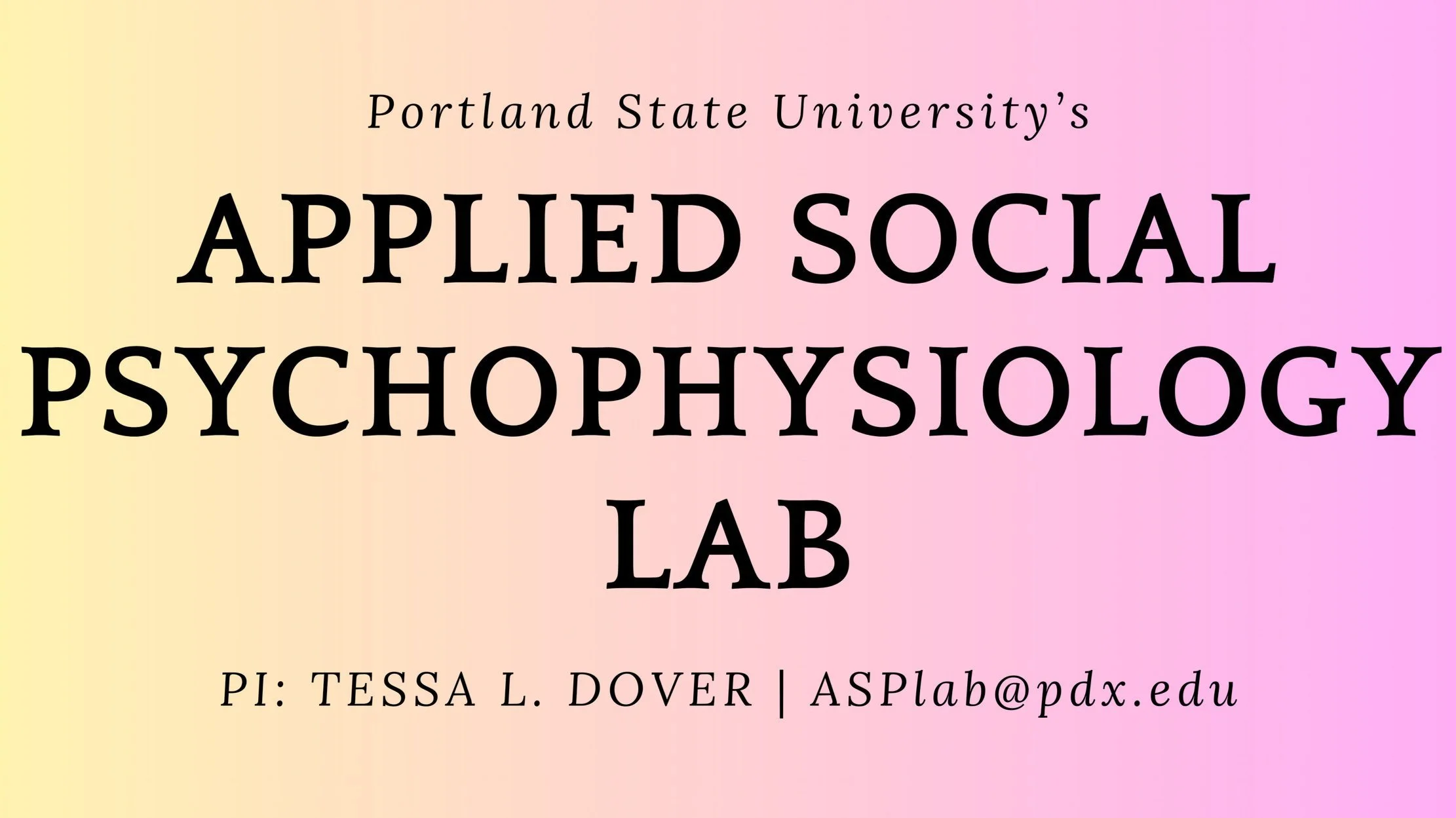 ASP Lab — Tessa L. Dover
