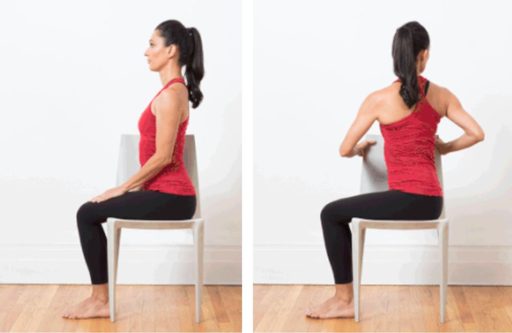 Self-Care Tip: Chair Yoga — Spinal Twist — Telecare