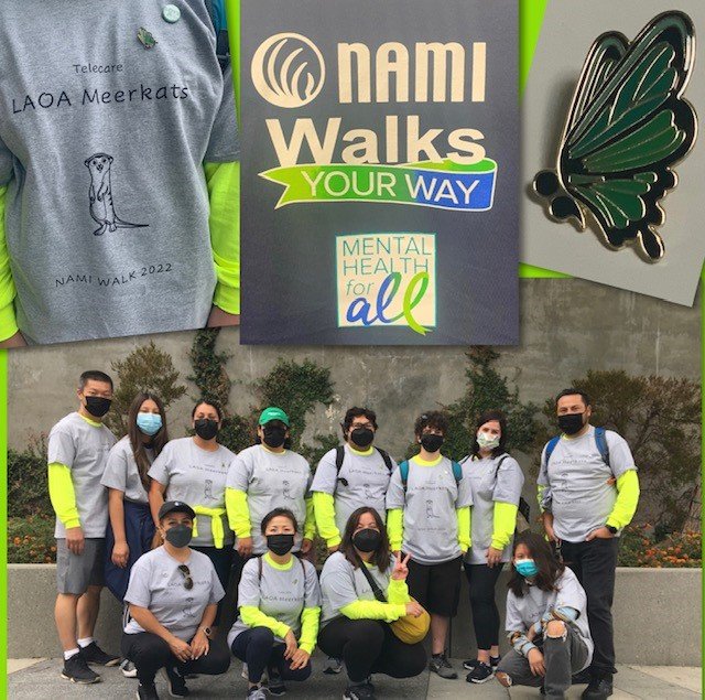 LAOA Team Members Participated in NAMI Walk LA — Telecare