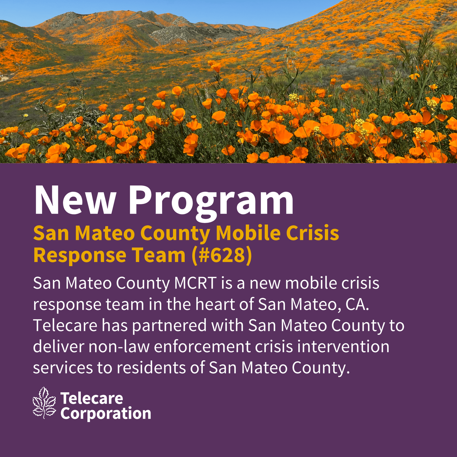 San Mateo County Mobile Crisis Response Team Is Now Open! — Telecare