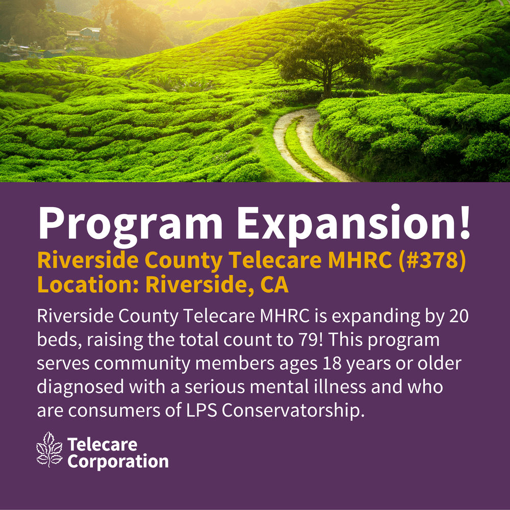 Riverside County Telecare MHRC Expansion (378) — Telecare