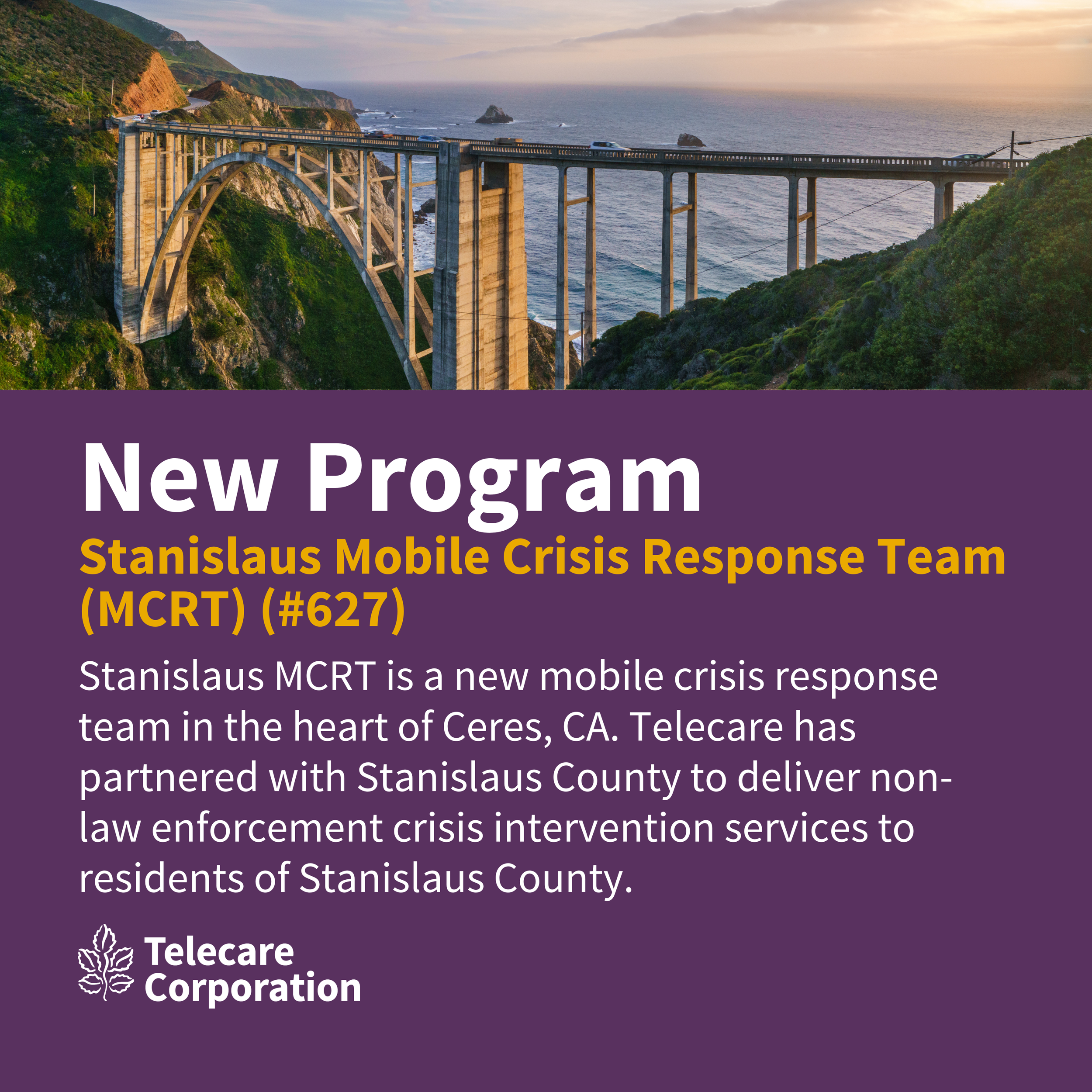 Stanislaus Mobile Crisis Response Team Is Now Open! — Telecare