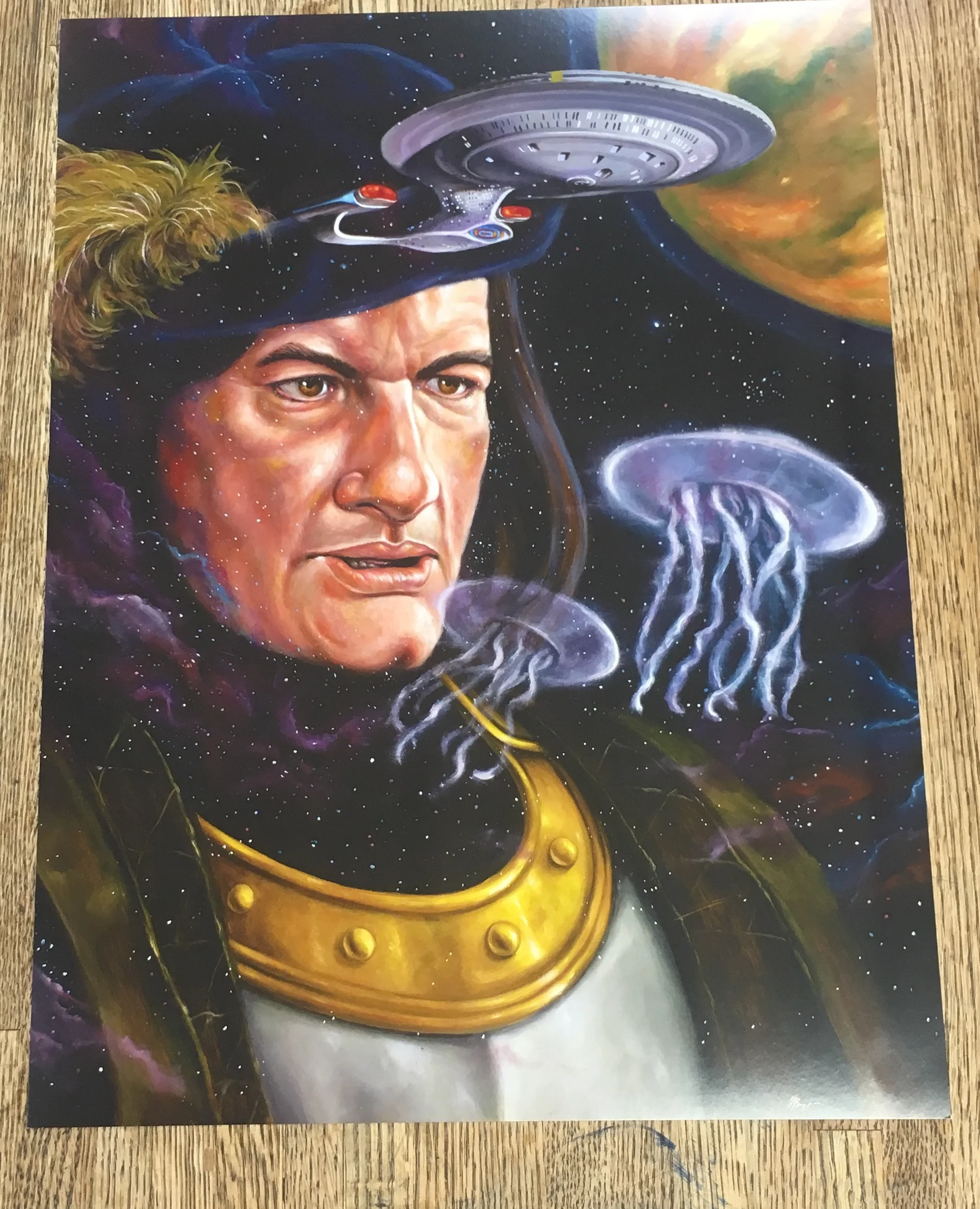 Star Trek "Encounter at Farpoint" mini print By Jonathan Bergeron ...