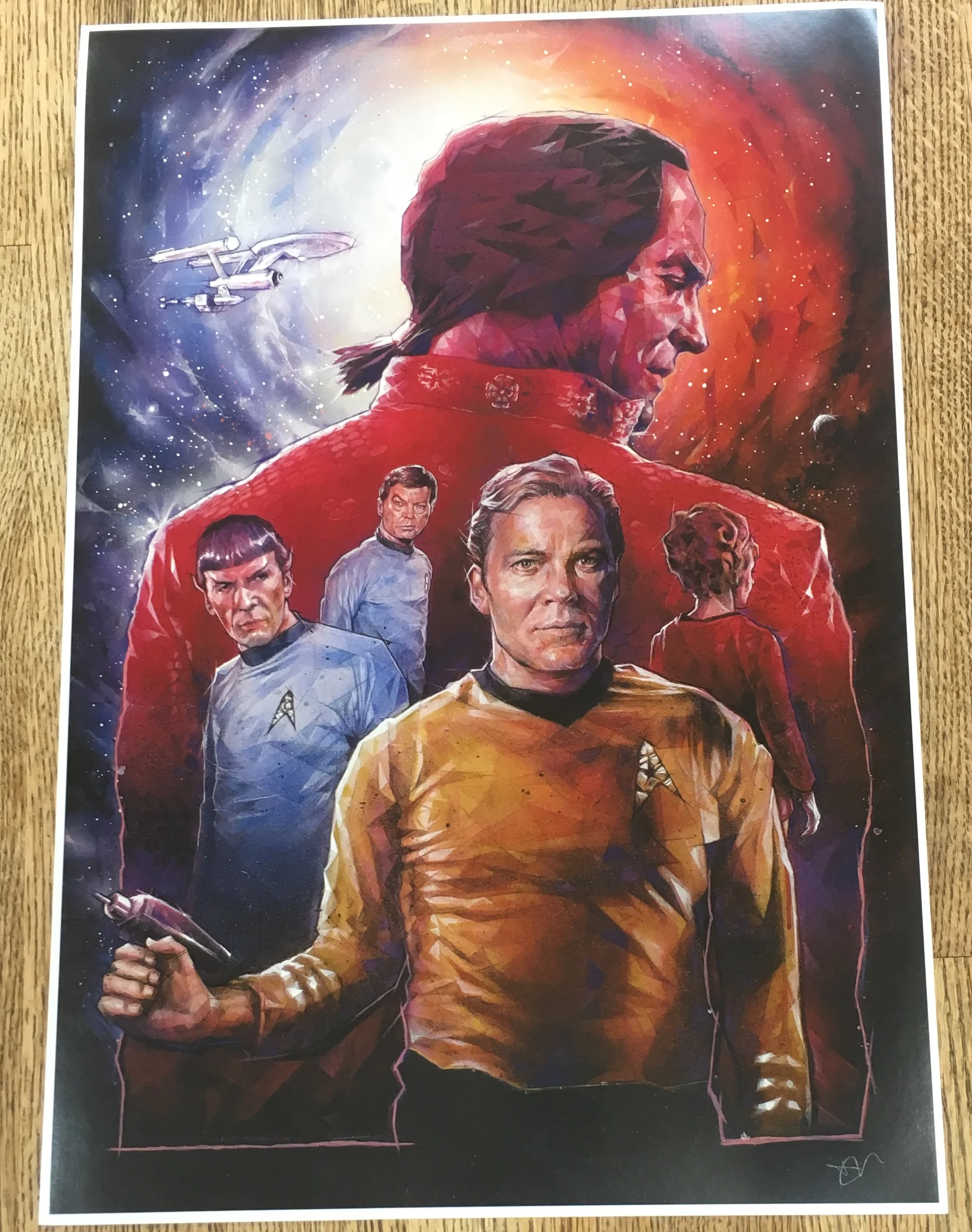 Star Trek "Space Seed" mini print By Dave Merrell — Lightspeed Fine Art