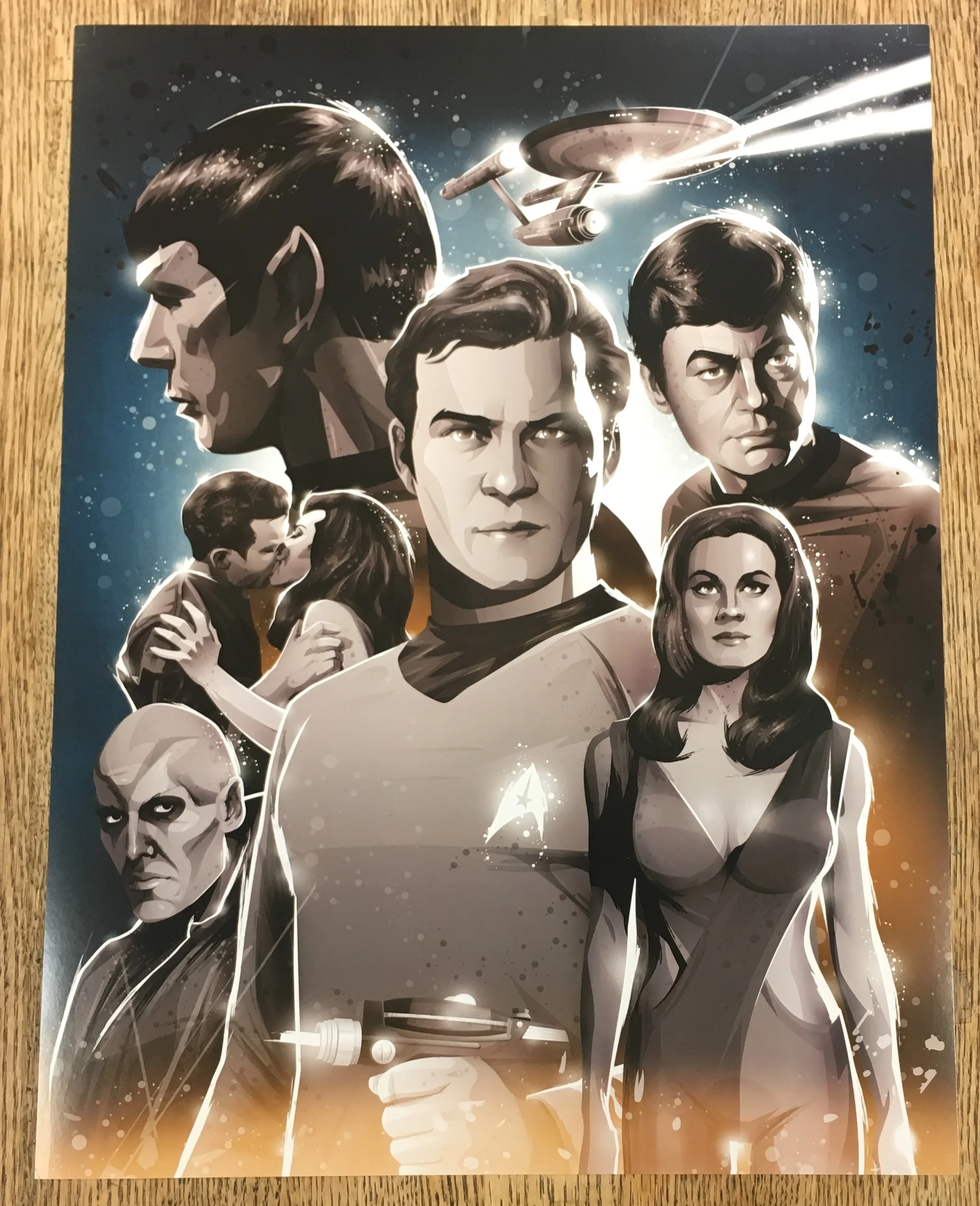 Star Trek "What Are Little Girls Made of" mini print By Mark Reihill ...