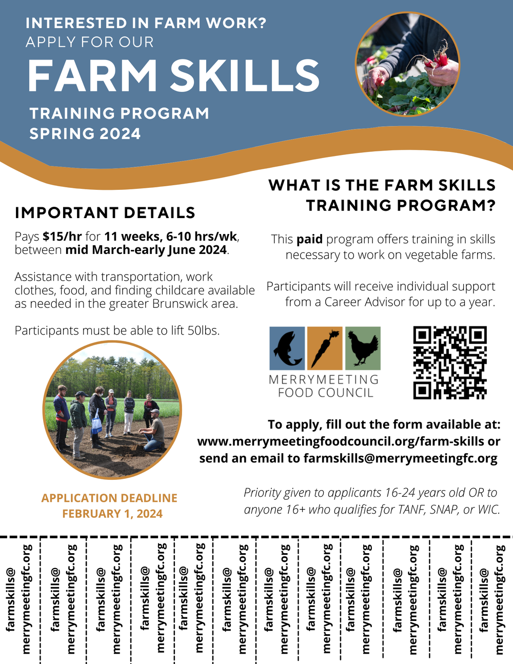 Farm Skills Training Program — Merrymeeting Food Council