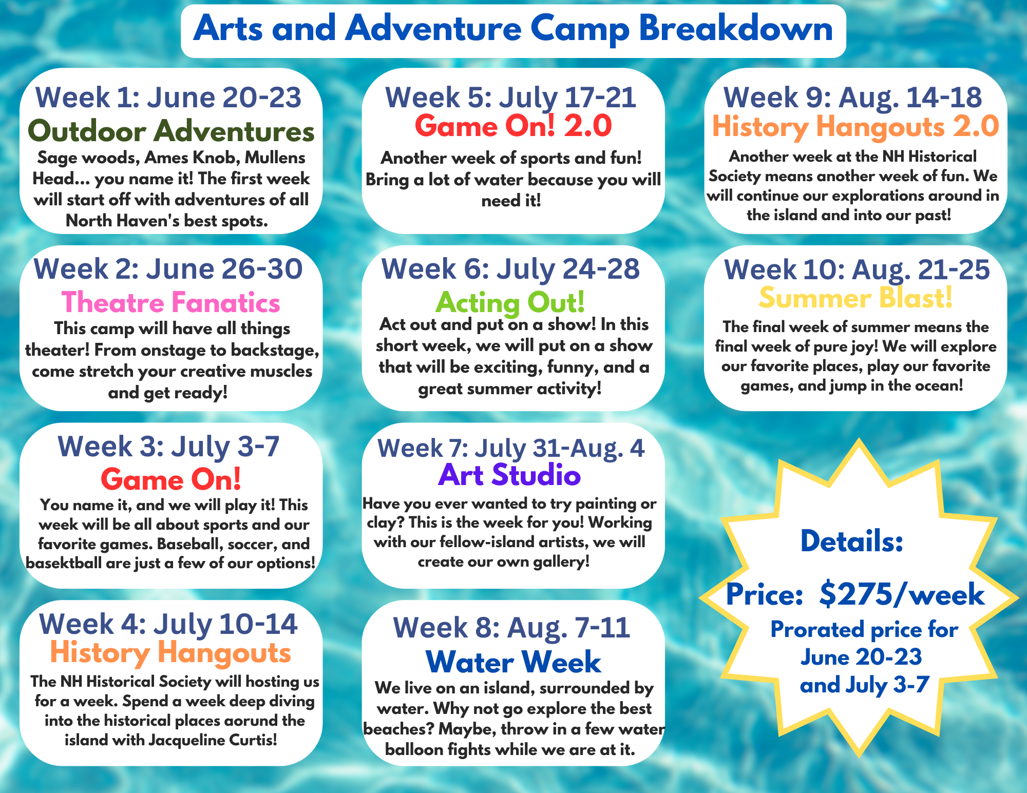 summer camp registration — Waterman's Community Center