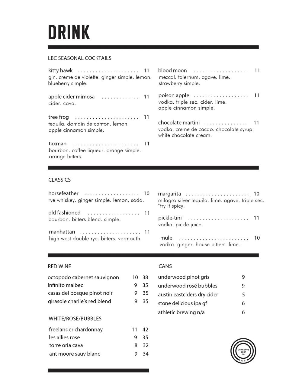 Lawrence Beer Company – Drink