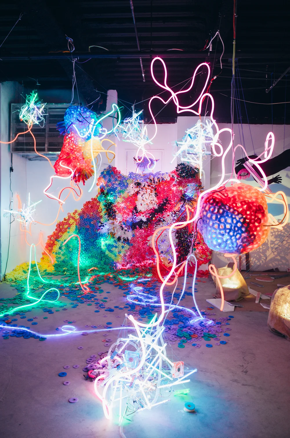 Come macro coralli ed enormi meduse le installazioni luminose di Adela ...