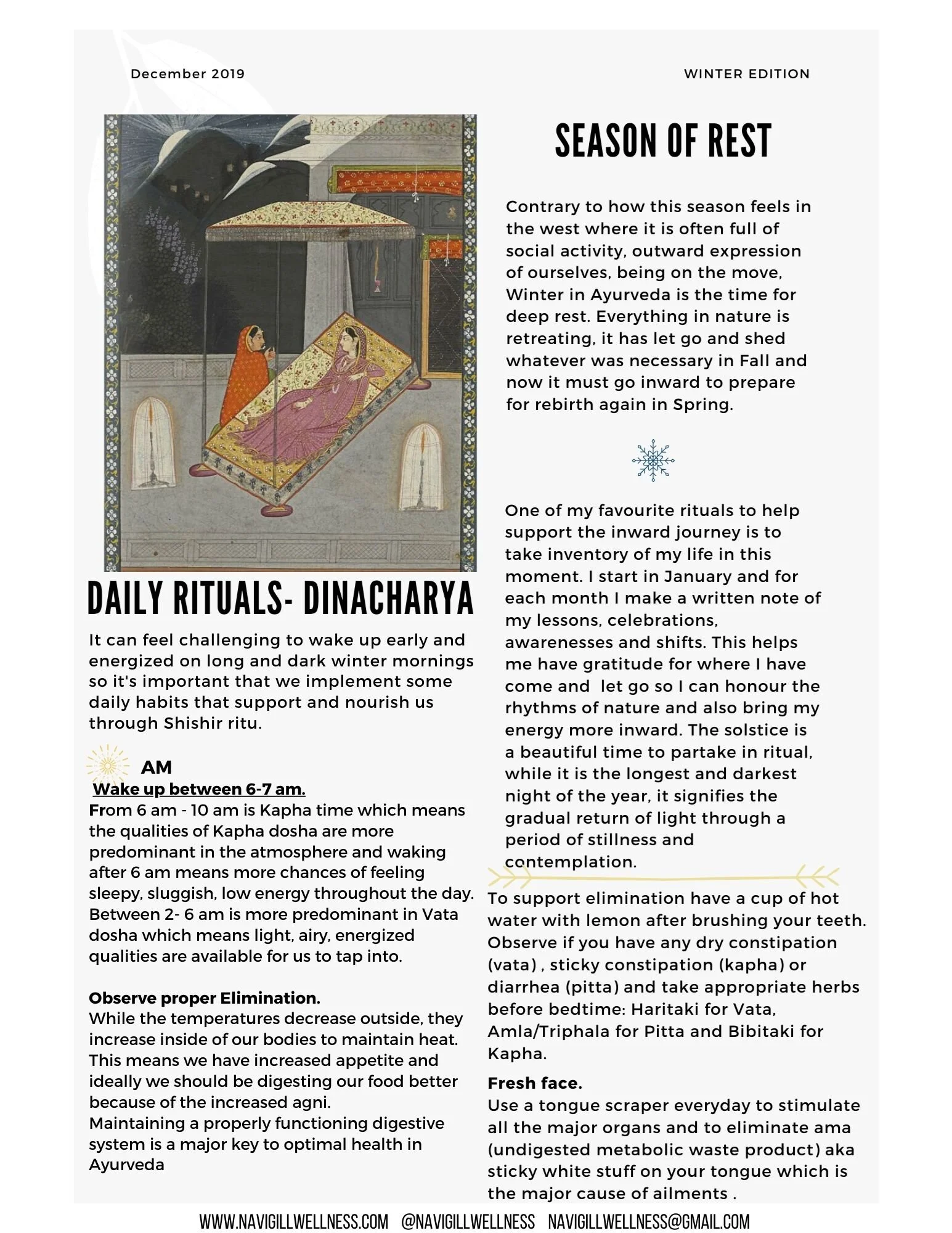 Shishir Ritucharya- Ayurvedic Winter Wellness Guide — Navi Gill Wellness