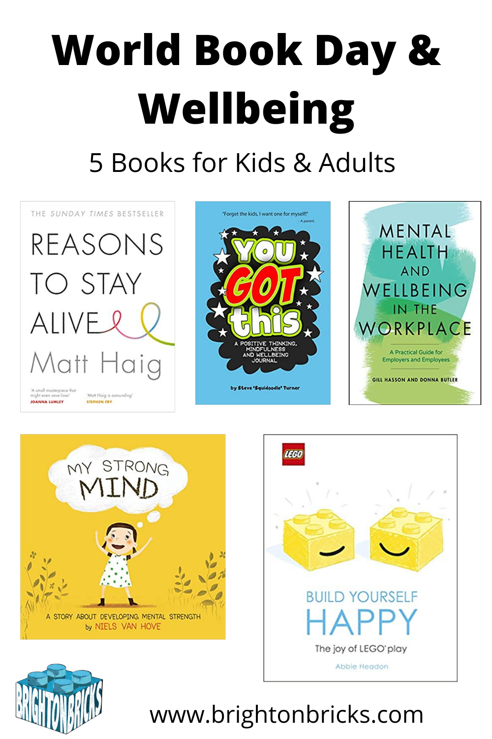 World Book Day & Wellbeing: 5 Books for Kids & Adults — Brighton Bricks