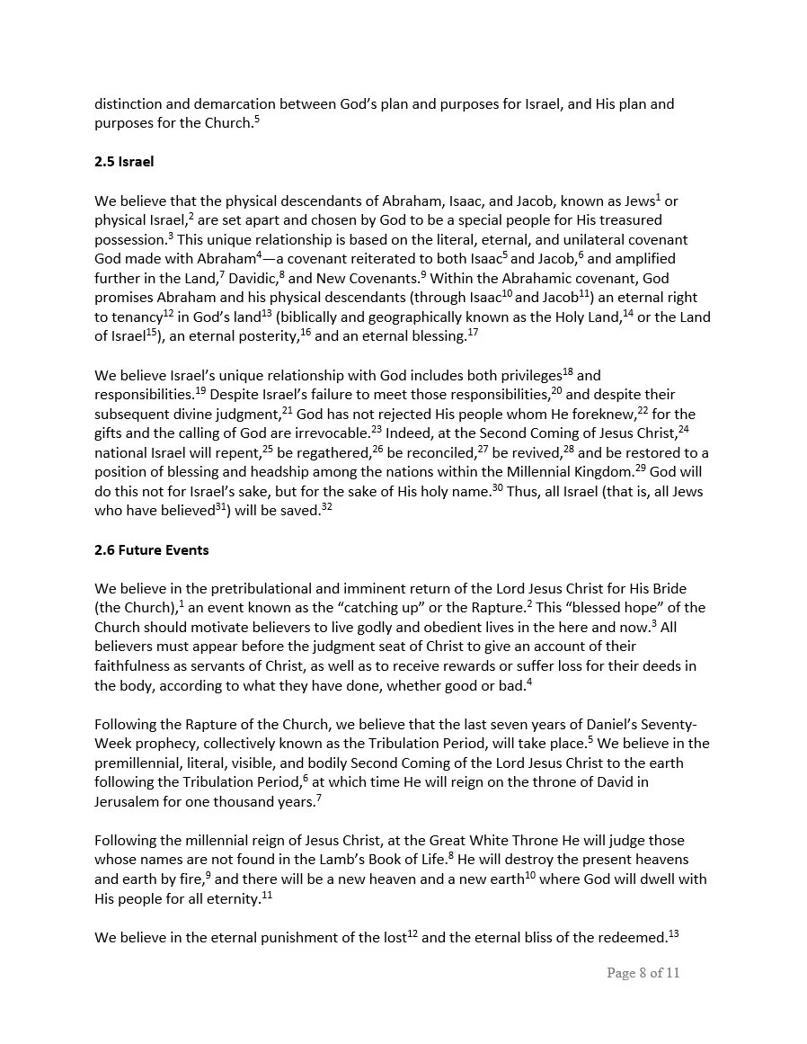 Full Doctrinal Statement — Rice Lake Bible Chapel